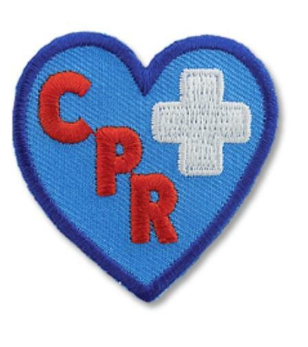 Boy Girl Cub CPR Class first aid training Patch Crest Badge GUIDE SCOUT ...