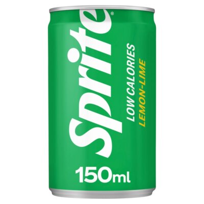 SPRITE Lemon & Lime Flavour Soft Drink 150mL Cans (PACK OF 24) Full ...