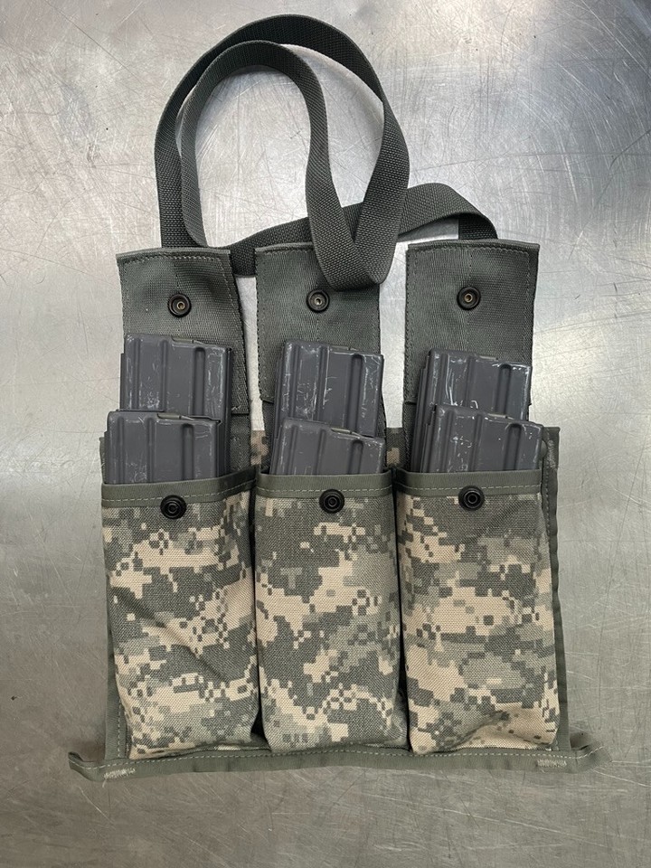 -LOT of 2- Military 6 Magazine Bandoleer MOLLE II Mag Ammunition Pouch ...