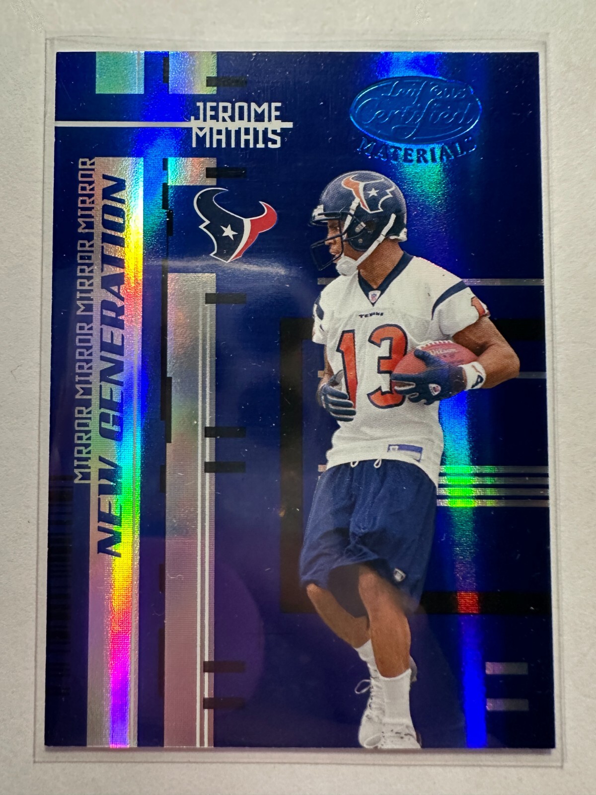 K67,098 - 2005 Leaf Certified Materials Mirror Blue #173 Jerome Mathis ...