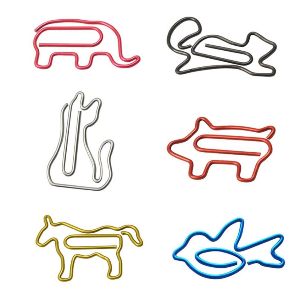 Organizer Memo Cute Animal Shape Bookmark Binder Clip Paper Clips ...