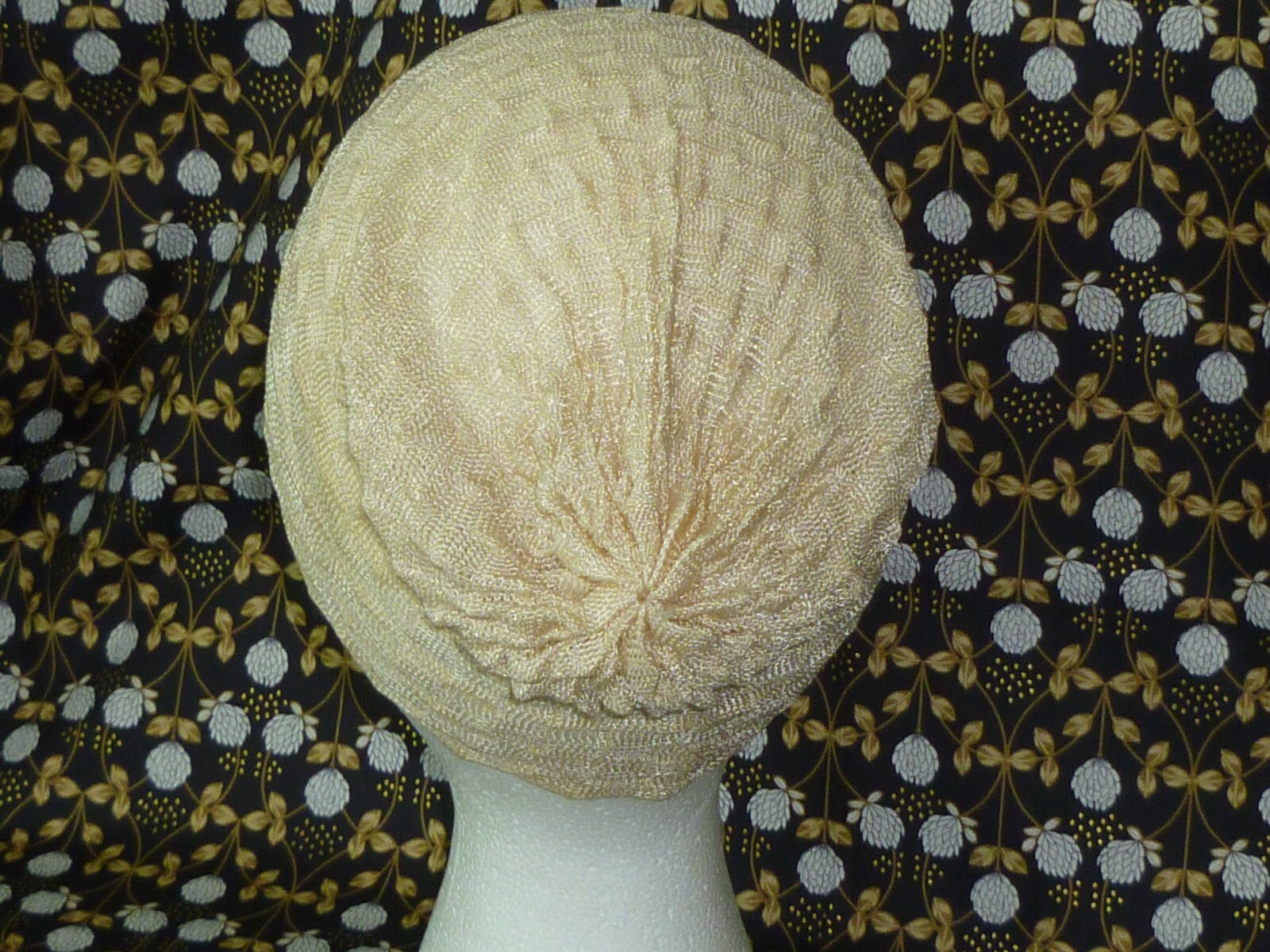 Antique Boudoir Night Cap Vintage Knit Flapper- Gatsb… - Gem