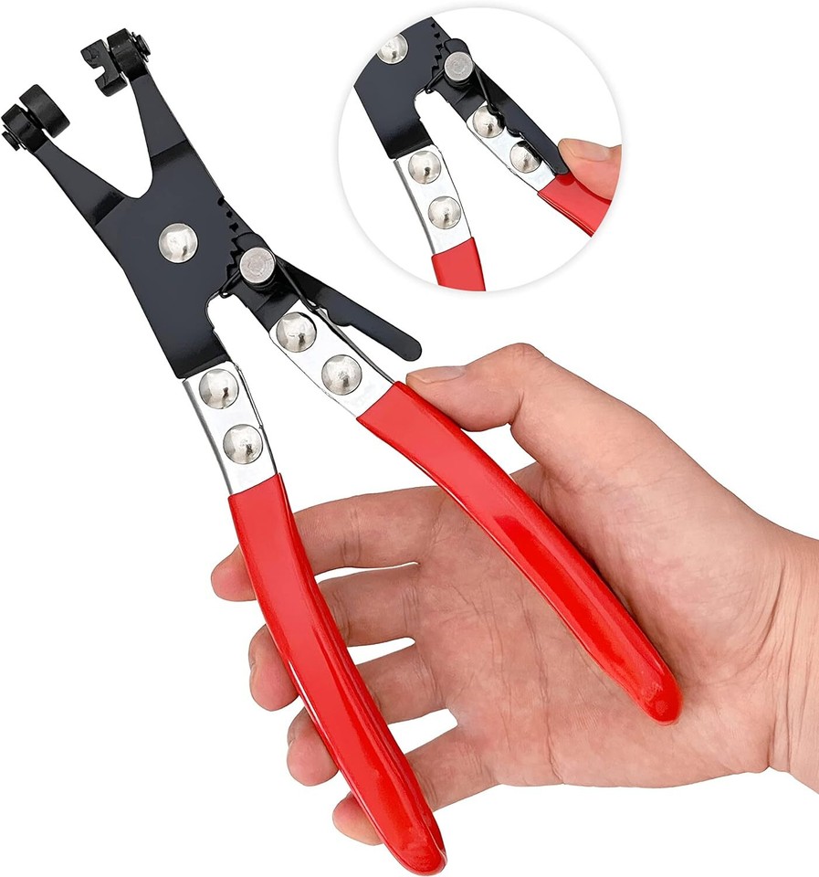 Automotive Spring Clamp Pliers Hose Clamp Removal Repair Swivel Flat ...