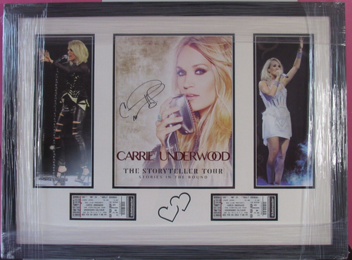 Carrie Underwood Framed Signed 31 x 24 Autographed Tour Program Display ...