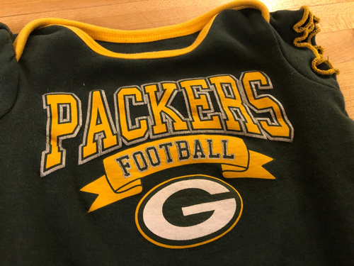 Green Bay Packers Baby Bodysuit One Piece NFL Girls Onsie 0/3 Month NFL ...