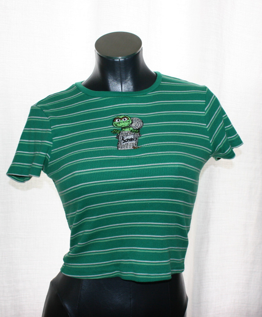 Womens Raver Sesame Street Oscar The Grouch Green Whi… - Gem