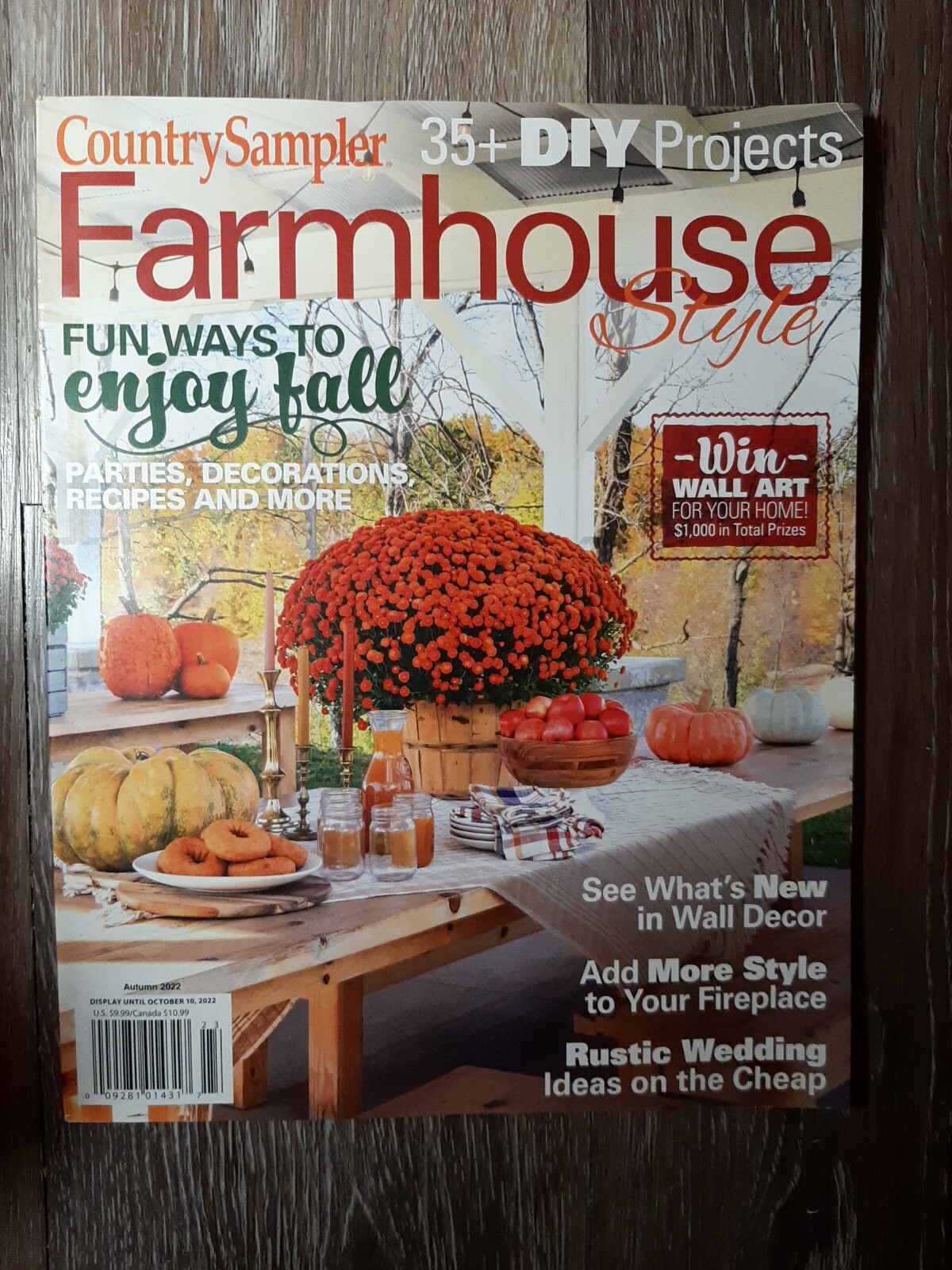 Country Sampler Magazine Farmhouse Style 35 DIY Projects 2021 for sale ...