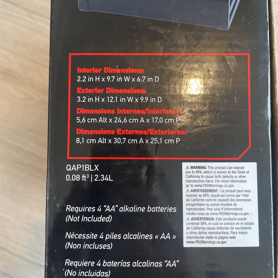 Sentry Safe (QAP1BLX) - Quick Access Biometric Pistol Gun Safe LED ...