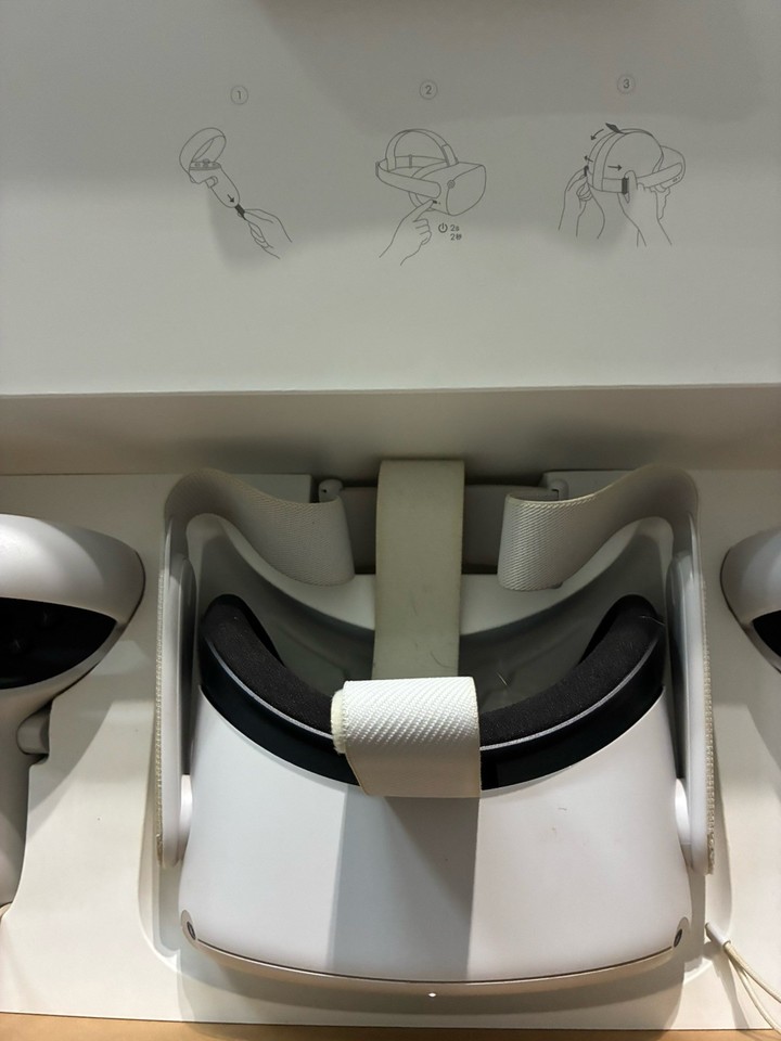 Oculus Meta Quest 2 Virtual Reality Headset 64GB Pre-owned w/ Box *wear ...