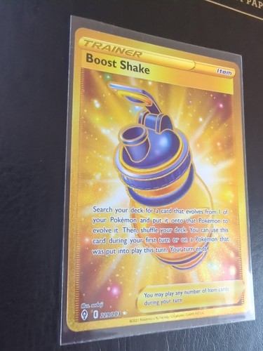 Evolving Skies BOOST SHAKE SWSH Secret Rare GOLD 229/203 Pokemon TCG | eBay