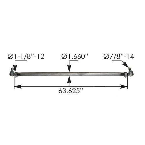 Cross Tube Assembly Freightliner part # 6803307903, 6803308003, 463 ...