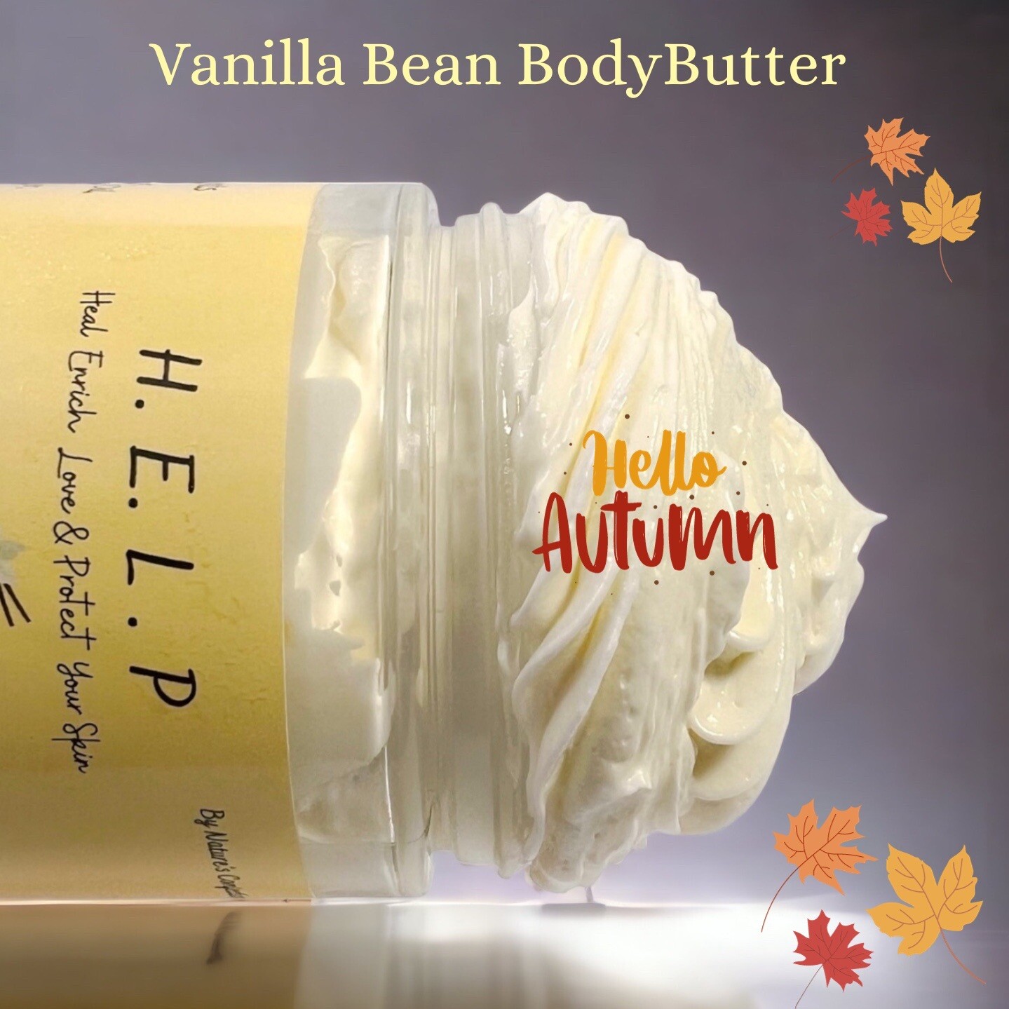 VANILLA BEAN BODY BUTTER Whipped SHEA BUTTER Dry Skin Moisturizer Cream ...