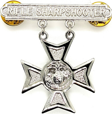 USMC US Marine Corps Qualification Badge Rifle Sharpshooter ...