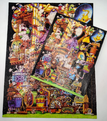 VTG Springbok THE ALL-STAR CALLIOPE BAND in Poem Box 500+ Pc Puzzle ...