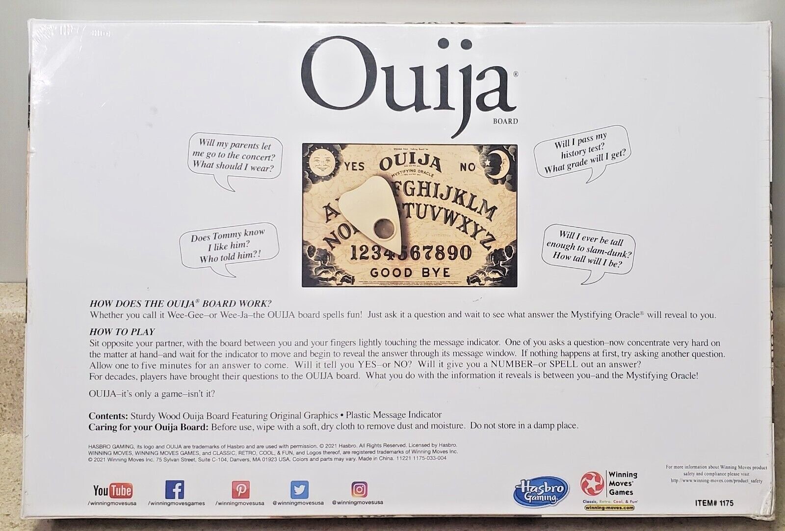 Winning Moves 1175 Classic Ouija Board Game for sale online | eBay