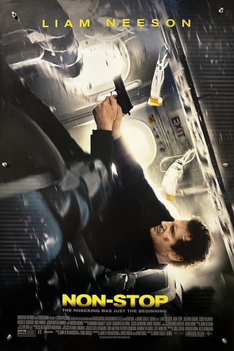 NON-STOP Original One Sheet Movie Poster - 2014 - LIAM NEESON | eBay