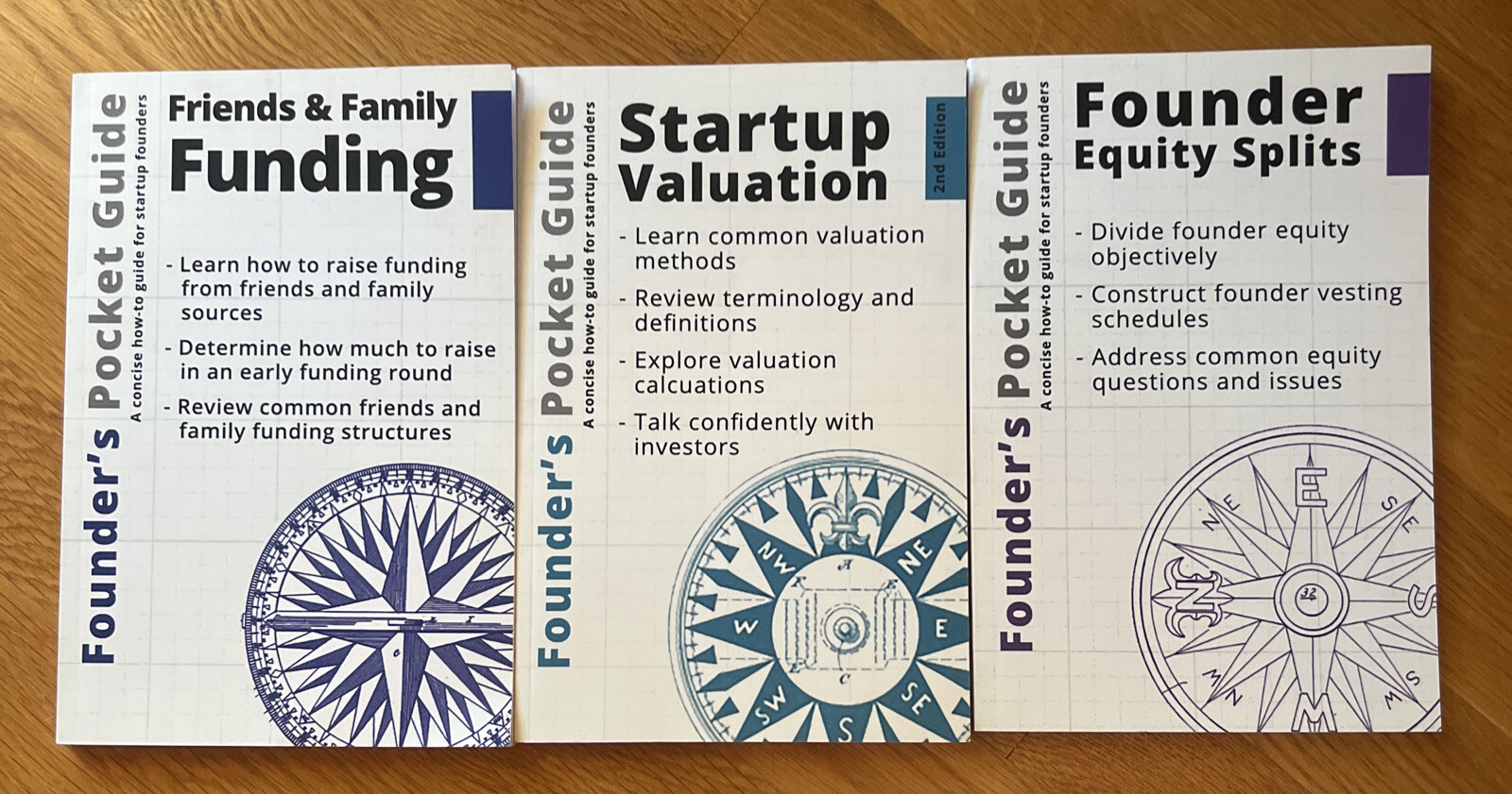 Founder’s Pocket Guide Lot Of 3 Books Startup Capital Valuation Equity ...