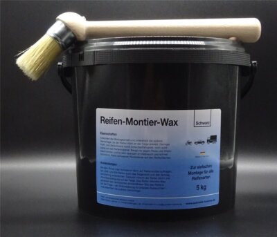 5Kg schwarze Reifen Montage Paste Montagepaste Montierpaste + 30mm ...