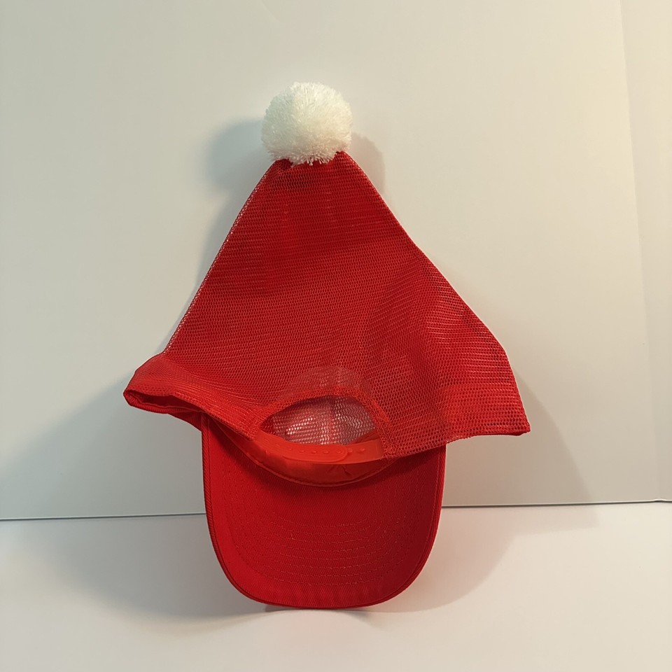 Walmart Santa Elf Hat Trucker Cap Adjustable Christmas Holiday Stocking ...