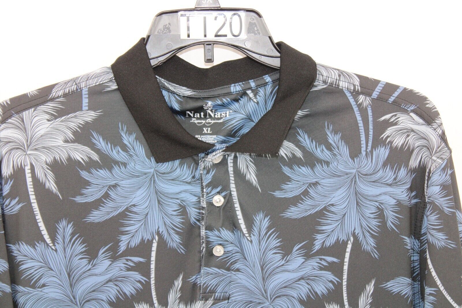 NAT NAST LUXURY ORIGINAL PALM TREE POLO SIZE XL ALOHA - Gem