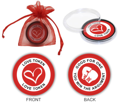 Love Token for husband, boyfriend, wife, girlfriend. Gag gift : You Win ...