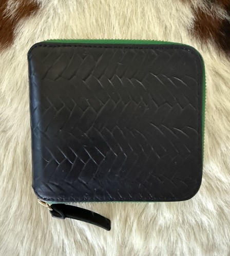 RARE Clare V Half Zip Wallet In Black Palm Weave CV EXCLUSIVE | eBay