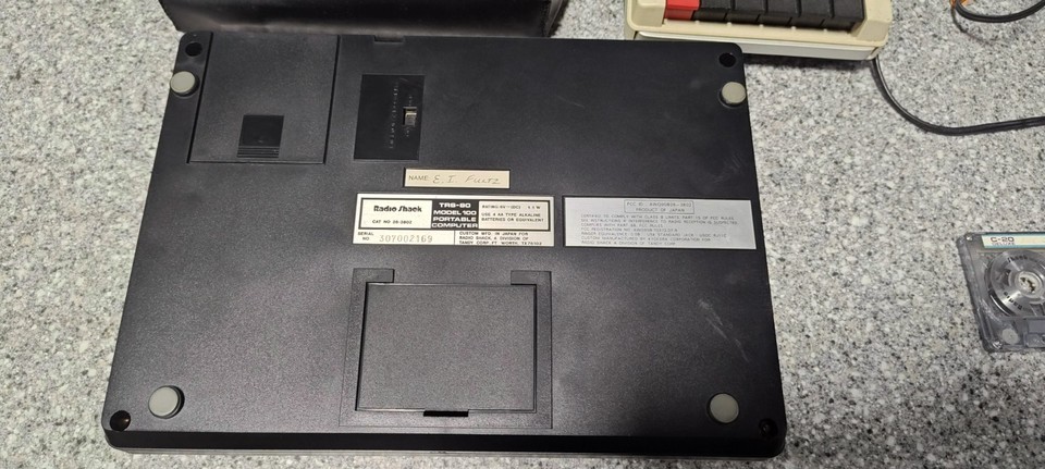 Vtg Radio Shack TRS-80 Model 100 Portable Computer & CCR-81 Free ...