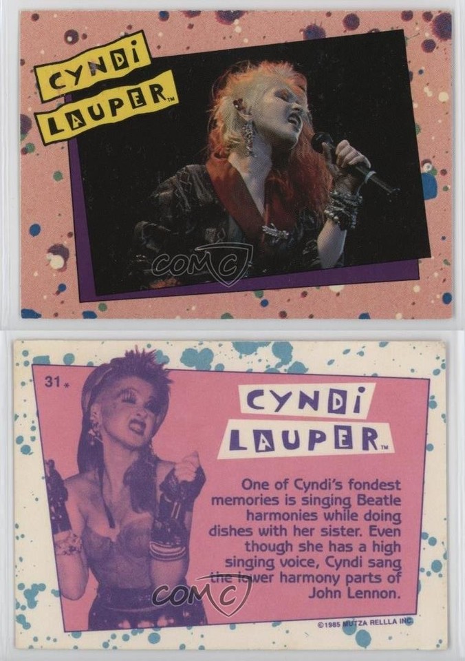 1985 Topps Cyndi Lauper Cyndi Lauper #31 0kb5 | eBay