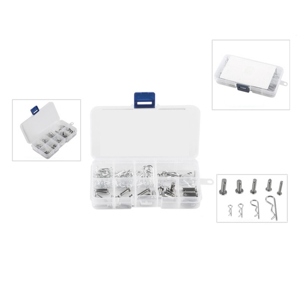 100PCS Carbon Steel Zinc Plated R Hitch Pin Tractor Clip Cotter Pin for ...