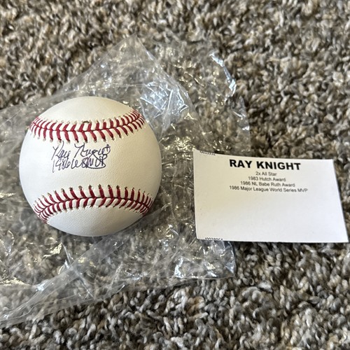 Ray Knight Autographed ROMLB Baseball Mets 1986 World Series MVP Signed ...