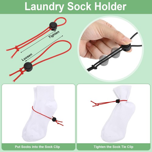 50 Pcs Sock Clips for Laundry Locks Your Socks Laundry Sock Holder Sock ...