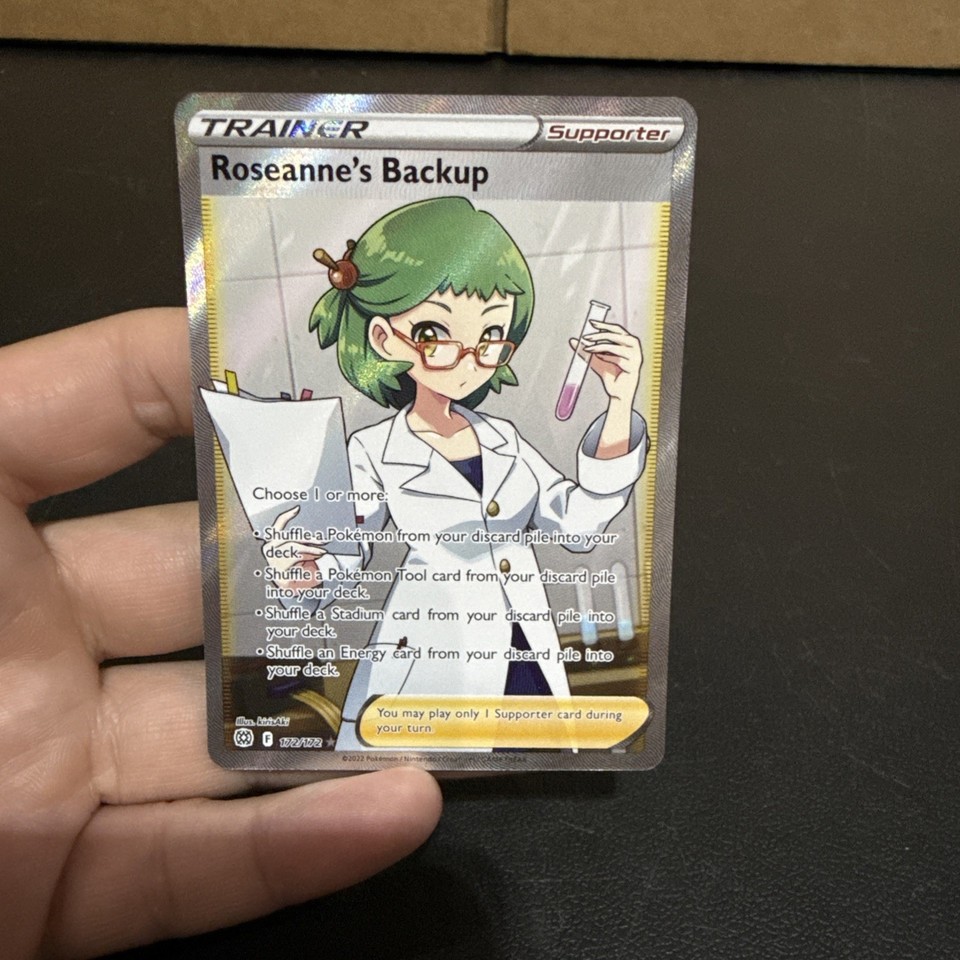 Roseanne's Backup 172/172 Brilliant Stars Ultra Rare Holo Pokemon Card ...
