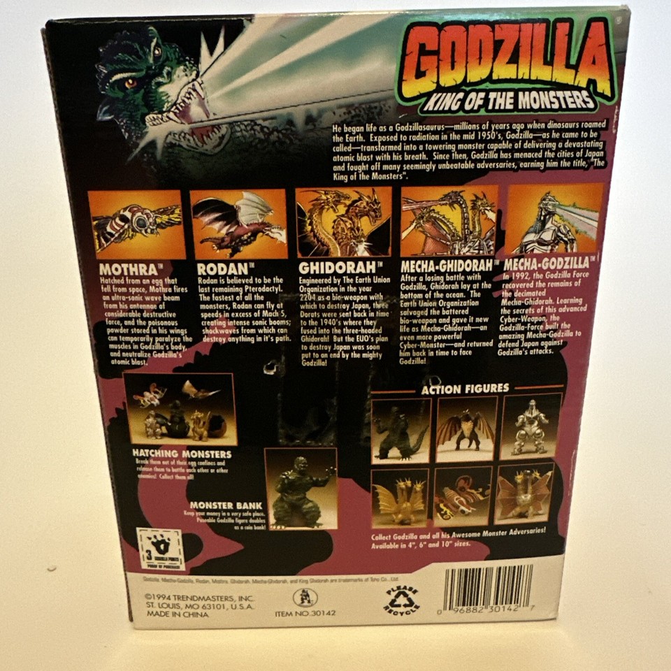 1994 Trendmasters Godzilla King of the Monsters Monster Bank In ...