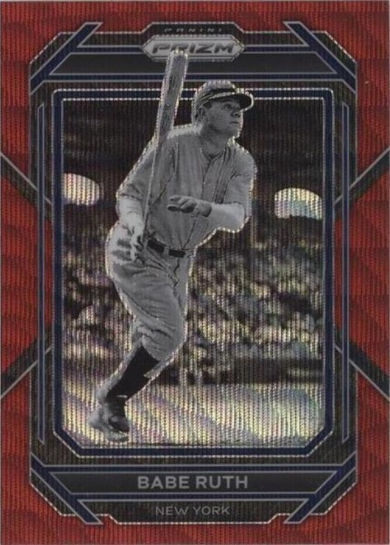 2023 Panini Prizm - Ruby Wave Prizm #2 Babe Ruth for sale online | eBay