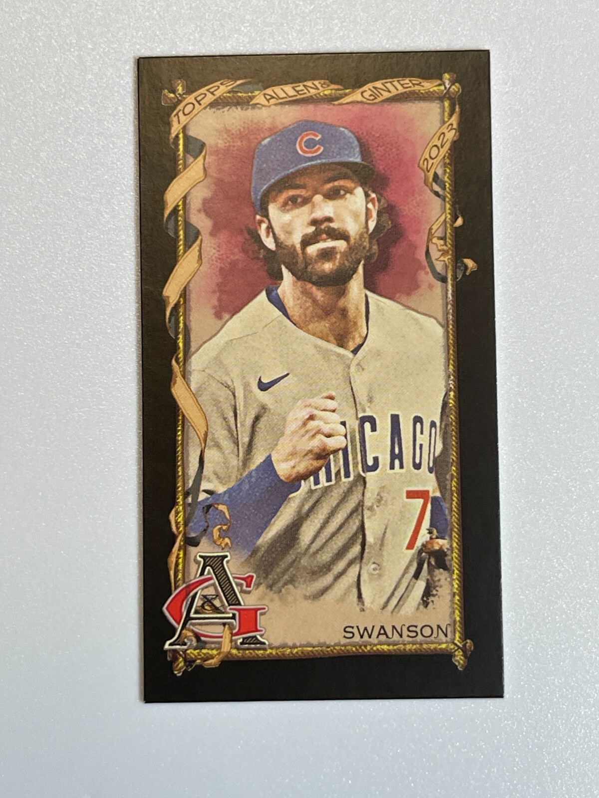 2023 Topps Allen & Ginter DANSBY SWANSON Cubs #57 Mini Black Free ...