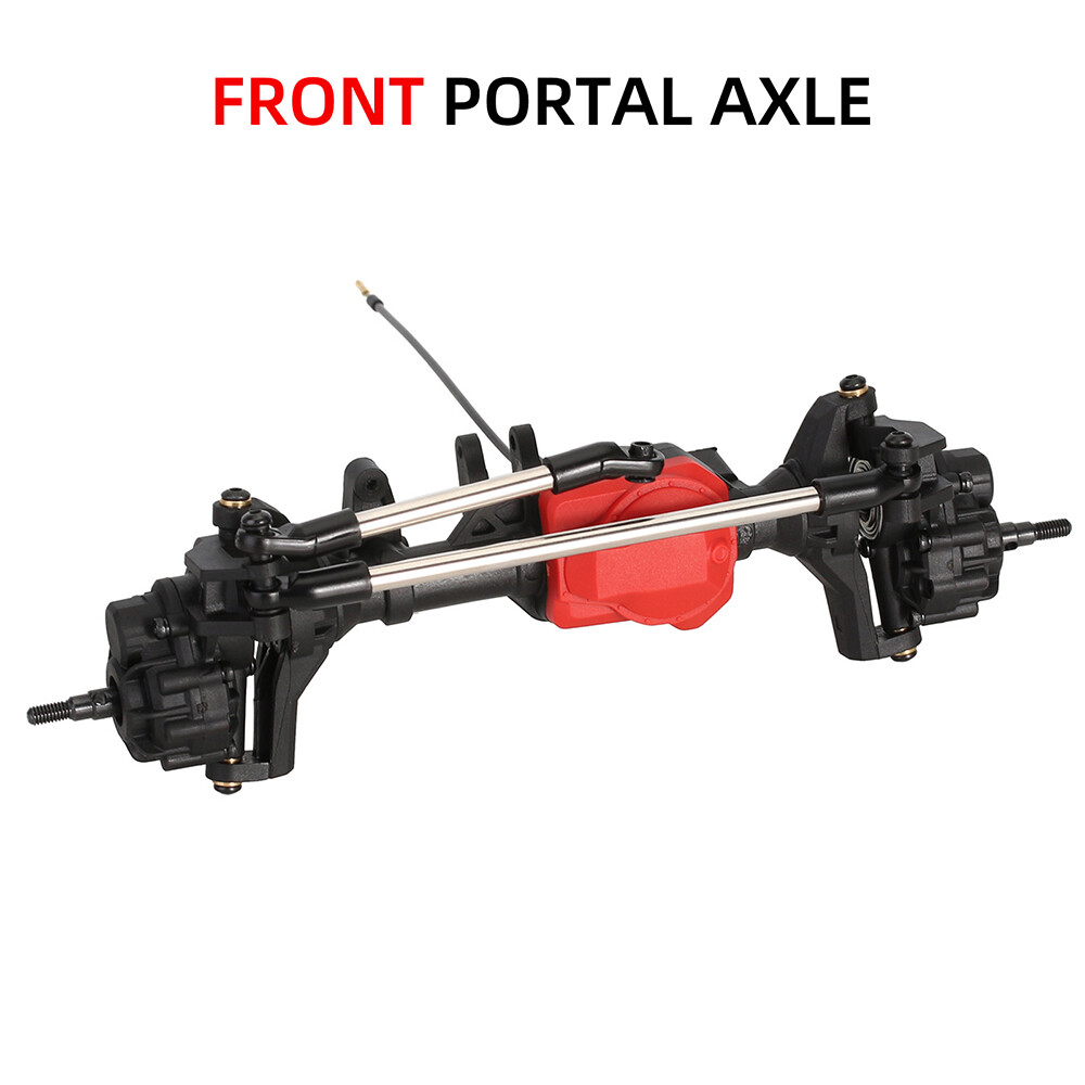 Front Rear Axle Portal Differential Axle with lock for TRX4 1/10 RC ...