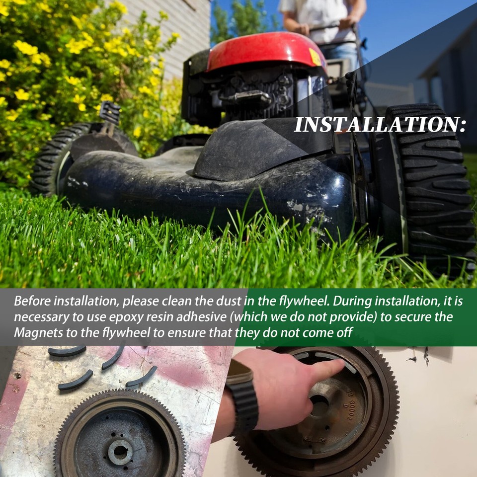 Flywheel Magnets Set (2P Alternating Polarities) Fits Kohler Includes ...