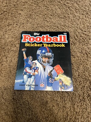 Topps Football Sticker Yearbook 1987 Edition With Some Stickers | eBay
