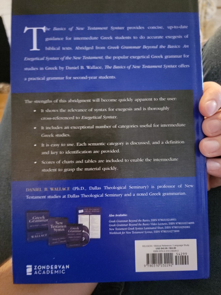 The Basics of New Testament Syntax: An Intermediate Greek Grammar by ...
