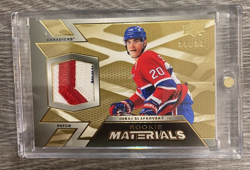 2022-23 UD series 2 rookie materials Juraj Slafkovsky /25 3 CLR patch ...