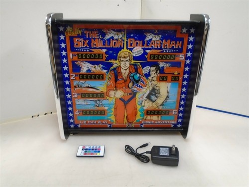 Bally Six Million Dollar Man Pinball Head LED Display light box | eBay