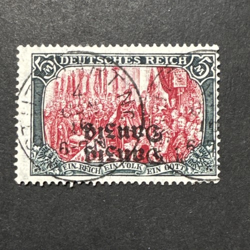 1920 City Of Danzig 5 Reichsmark Double Overprint Inverted Signed Rare ...