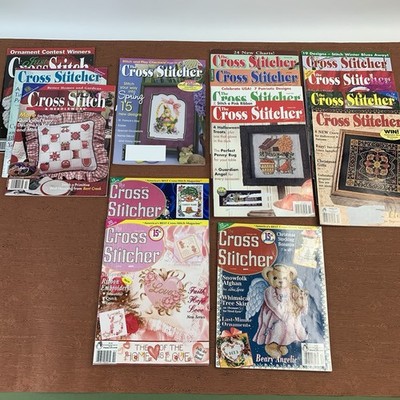 Lot of 15 Cross Stitch Magazines Mixed Issues 13 The Cross Stitcher + 2 ...
