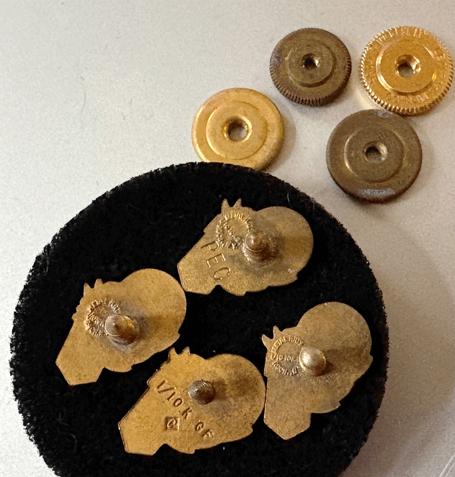 Vtg GE Employee Service Award Pins: 5-20 Yrs; Early Screw-Back; General ...