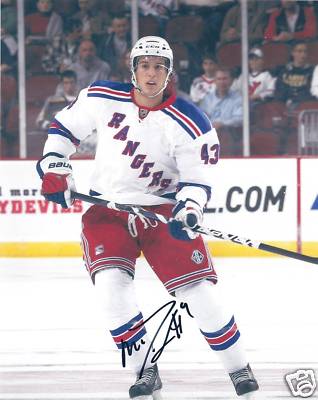 Michael DEL ZOTTO Signed New York Rangers Action 8x10 | eBay