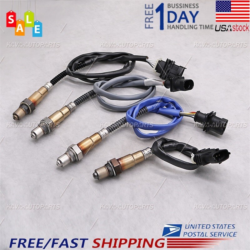 4Pcs Front+Rear Oxygen O2 Sensor For Maserati Quattroporte Ghibli 3.0L ...