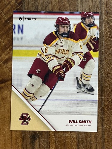 2023-24 Boston College Will Smith ONIT Athlete Eagles Sharks #25 GOLD ...