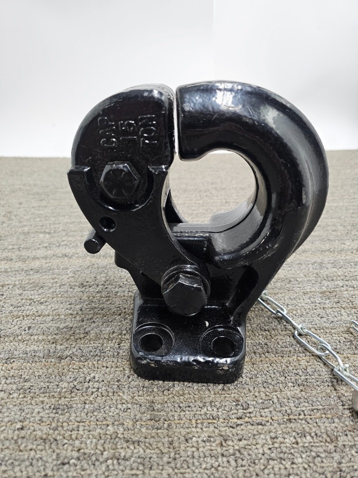 Heavy Duty Capacity 15 Ton Pintle Hook Rigid Mount Towing Trailer Hitch ...