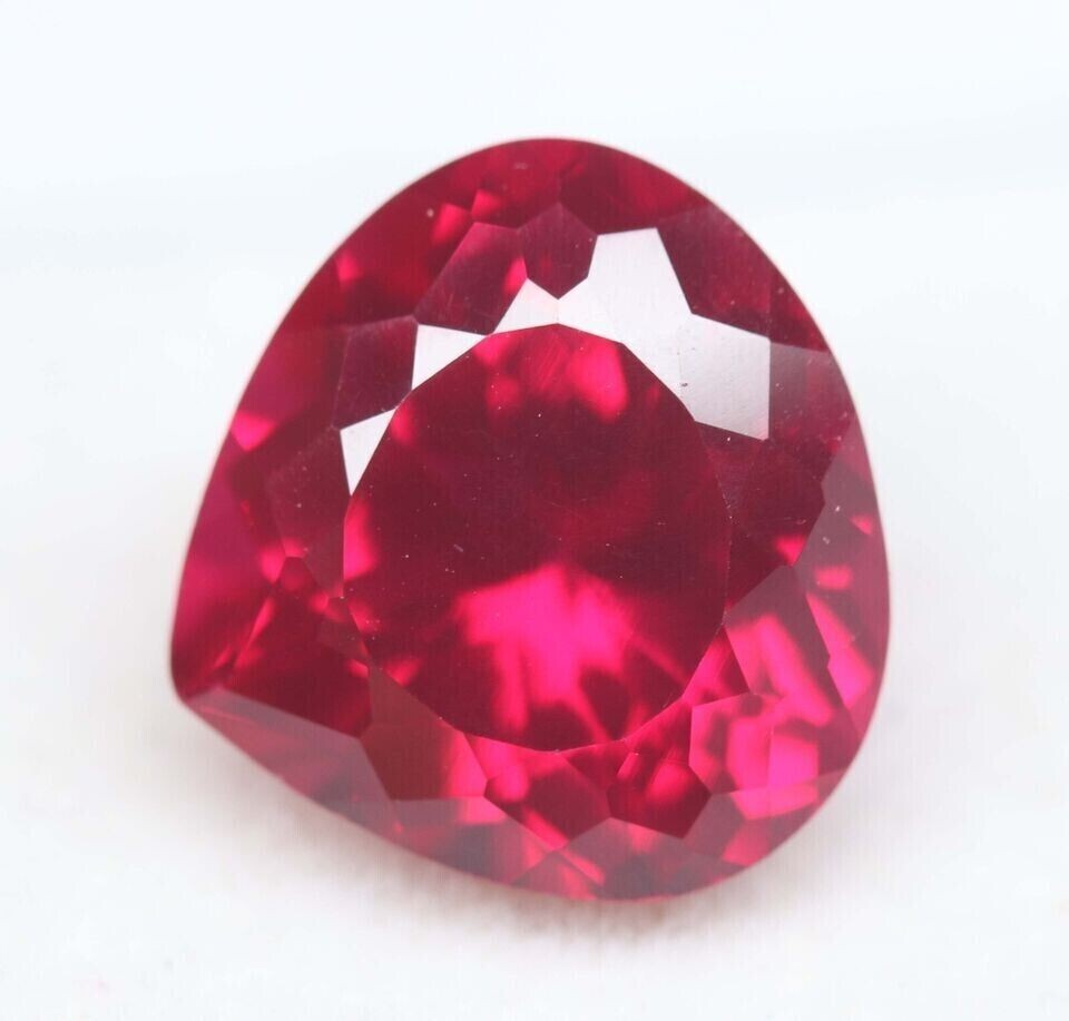 4.85Ct Natural Flawless Pigeon Red Mozambique Ruby Pear Loose Gemstone ...