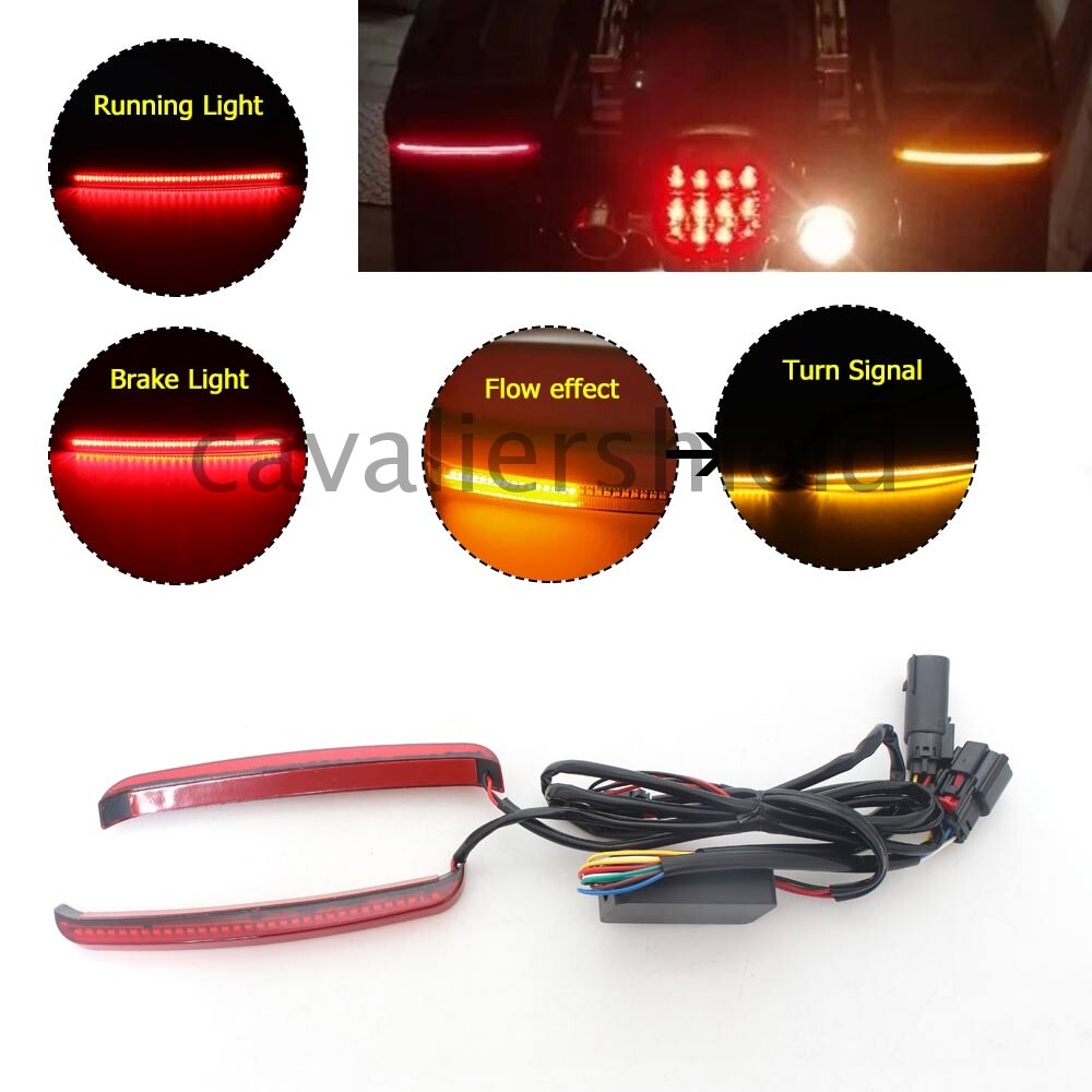 Dyna Saddlebag Turn Signals HD Dyna Turn Signal Relocation Kit Finn